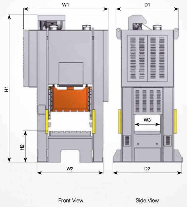Presse mécanique à arcade à course variable PMV 200 tonnes GARNET - PRO ...